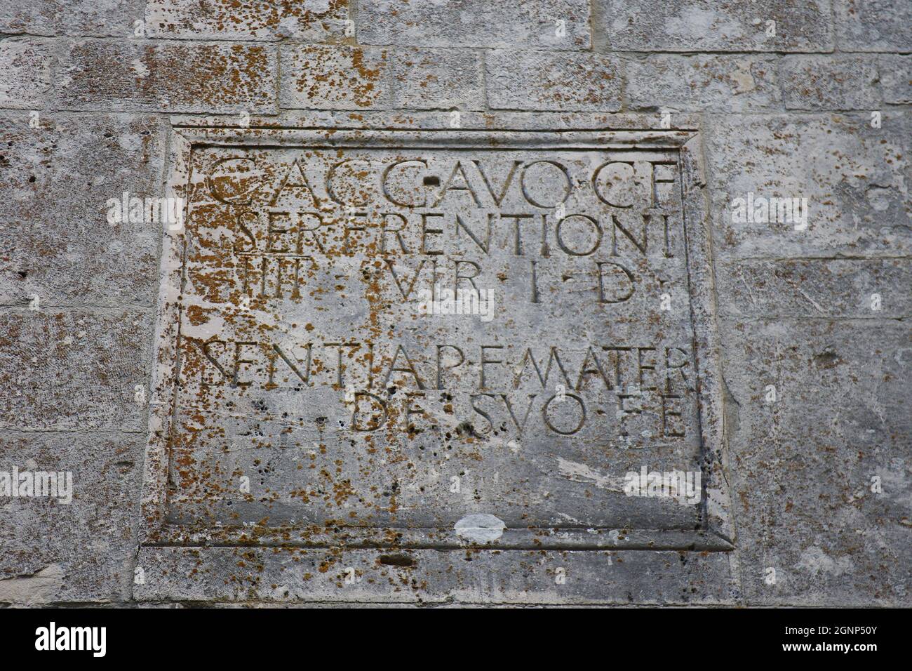 Corfinio- Abruzzo - Complex of the Cathedral of San Pelino: Epigraph ...
