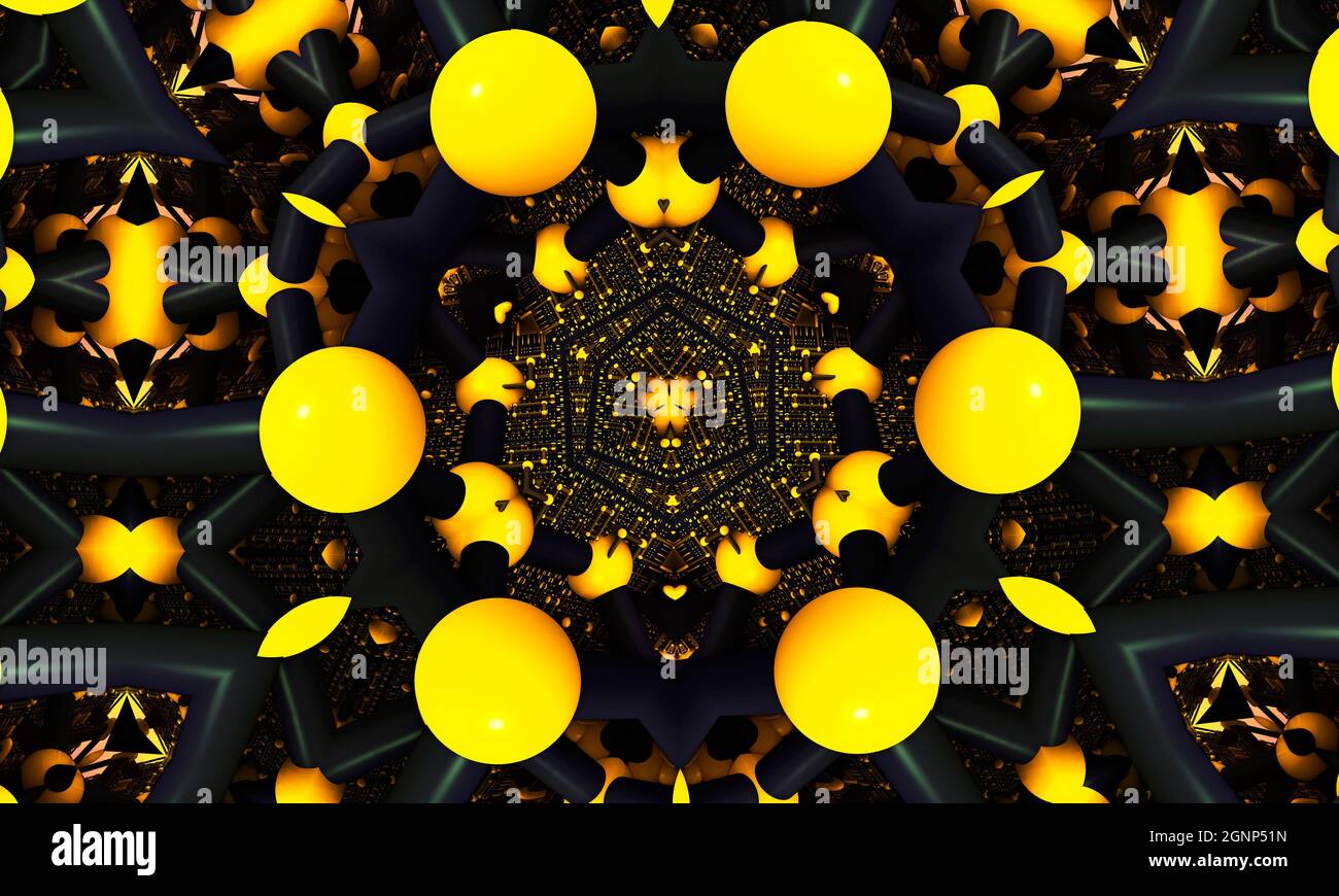 Sulphur inside an atom. Seamless background from natural sulphur ...