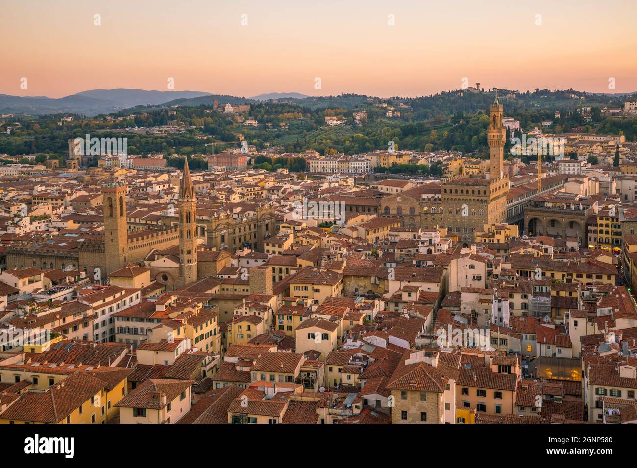 View of Florence skyline from top view in Italy Stock Photo - Alamy