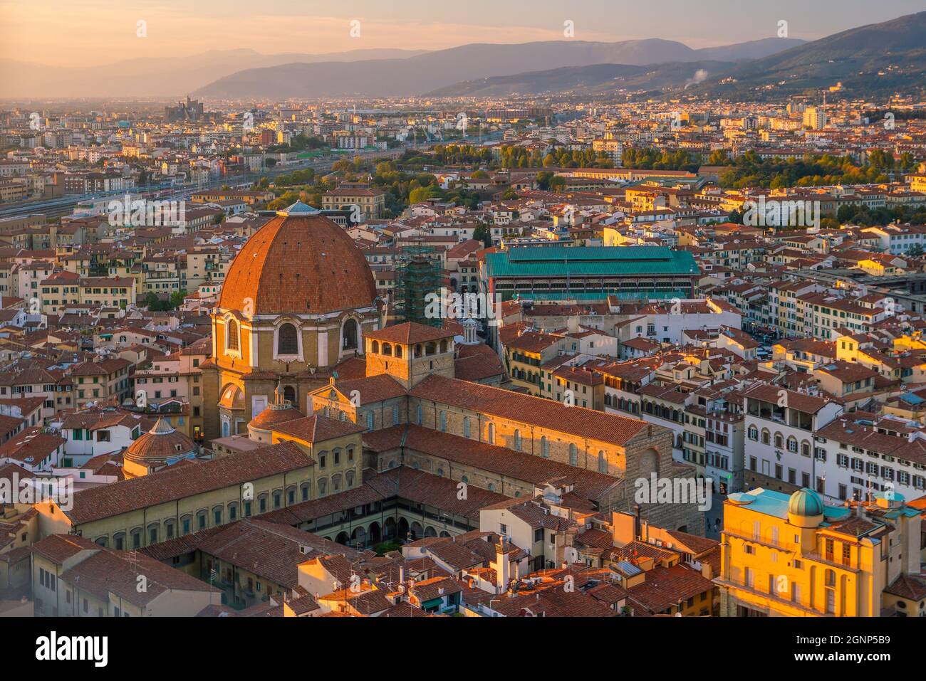 View of Florence skyline from top view in Italy Stock Photo - Alamy