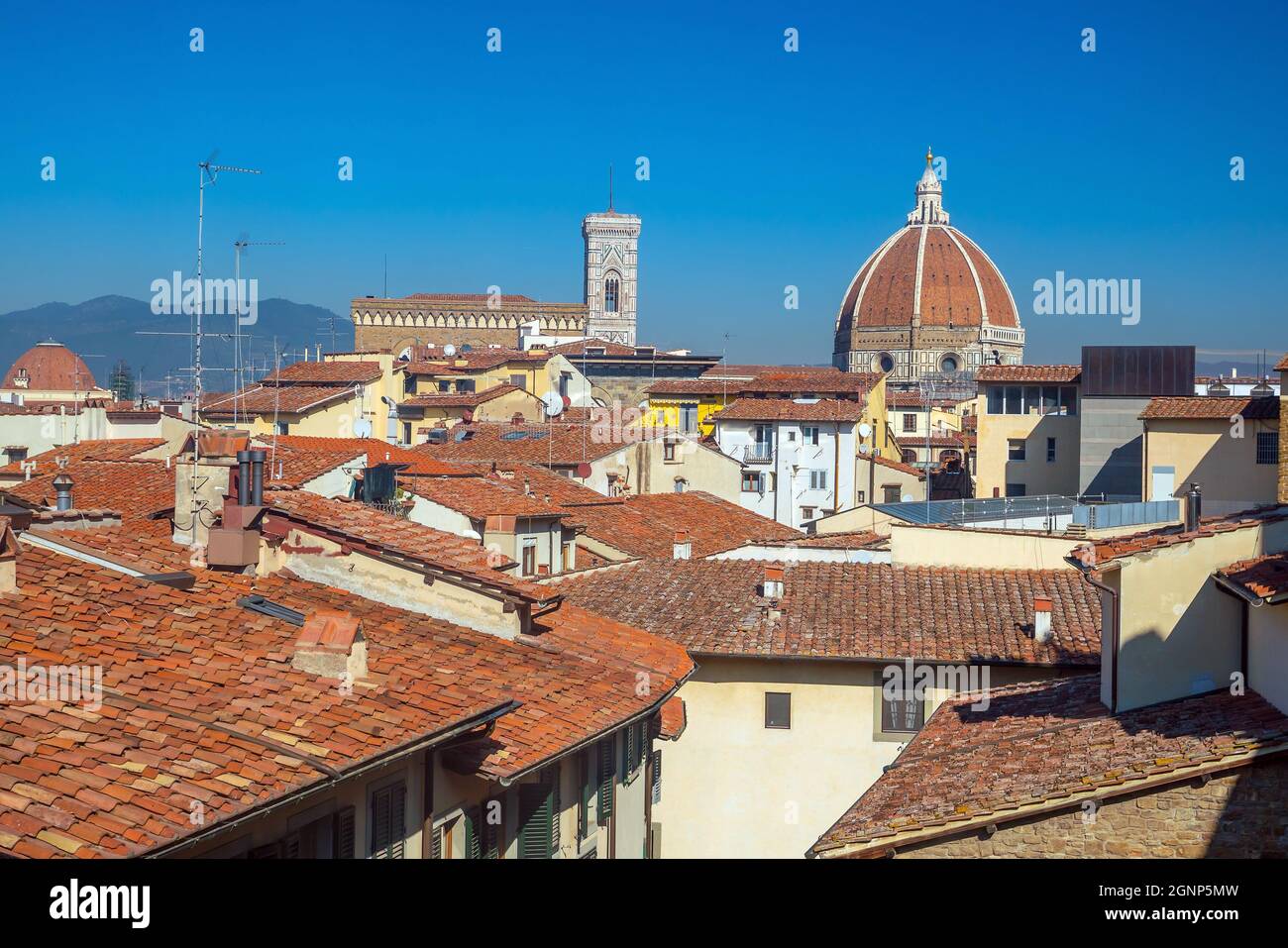 View of Florence skyline from top view in Italy Stock Photo - Alamy