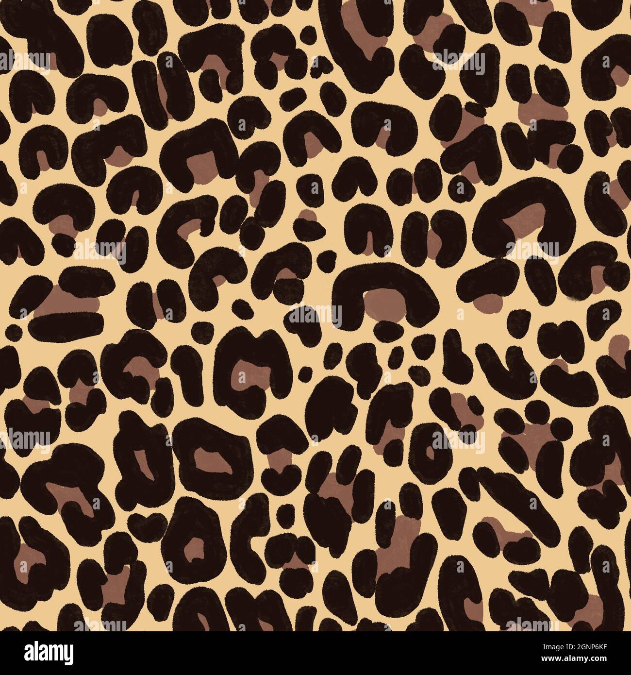 Digital illustration of a cheetah print pattern Stock Photo - Alamy