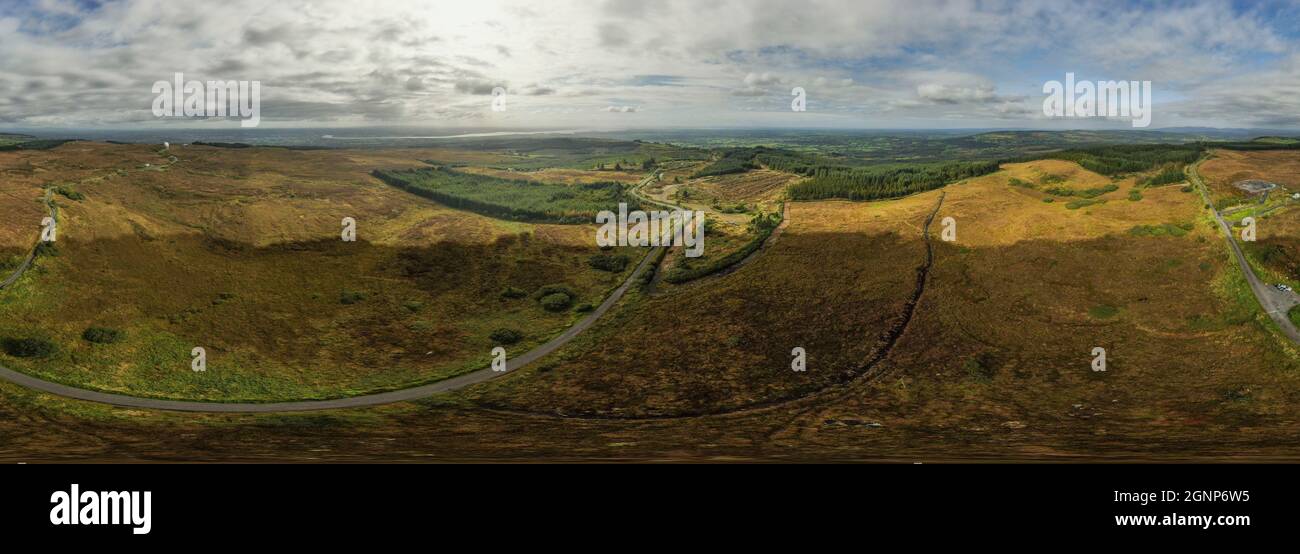Landscape from a drone's eye view, aerial view, nature Stock Photo - Alamy