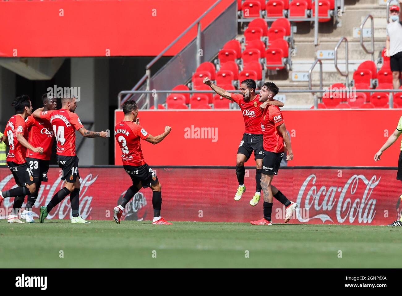 Palma de Mallorca, Spain. 26th Sep, 2021. Mallorca team group (Mallorca ...