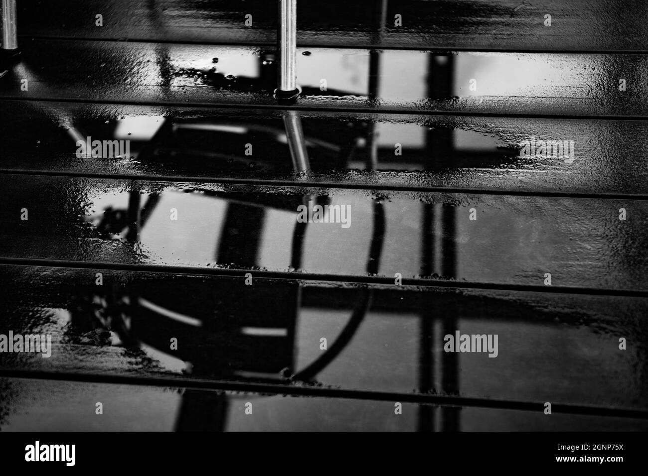 Silver chair Black and White Stock Photos & Images - Alamy