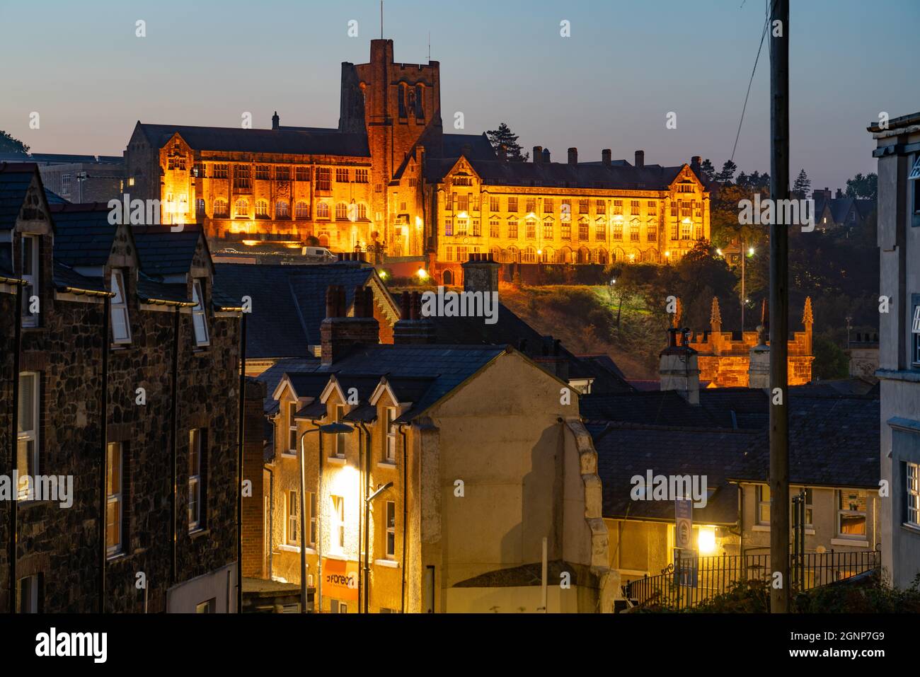 Bangor University, The School on the Hill, Gwynedd, North Wales. Taken ...
