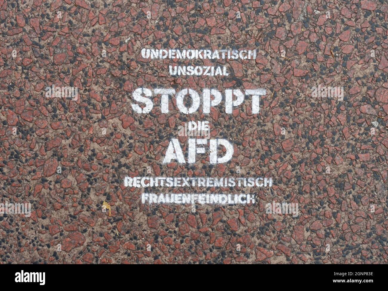 Stencil against the AfD, Berlin, Germany Stock Photo - Alamy