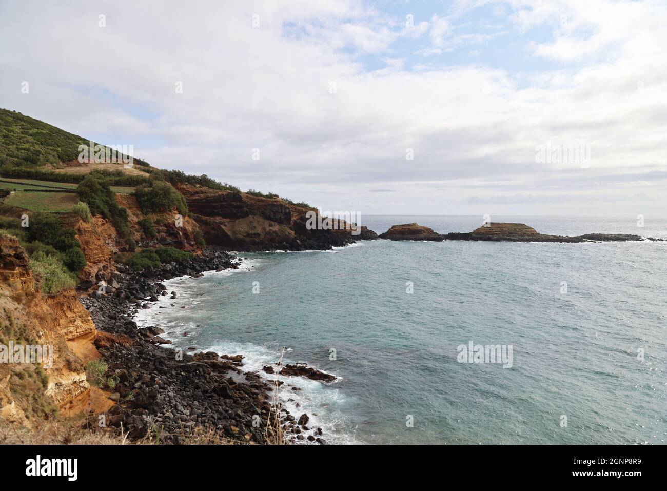 Ocean coast, Terceira island, Azores Stock Photo - Alamy