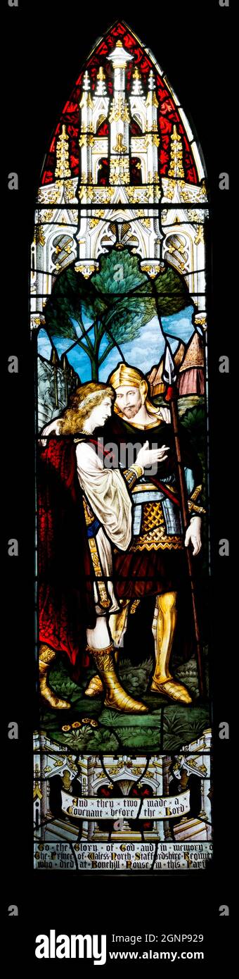 "And they two made a covenant before the Lord" stained glass, St. Paul ...