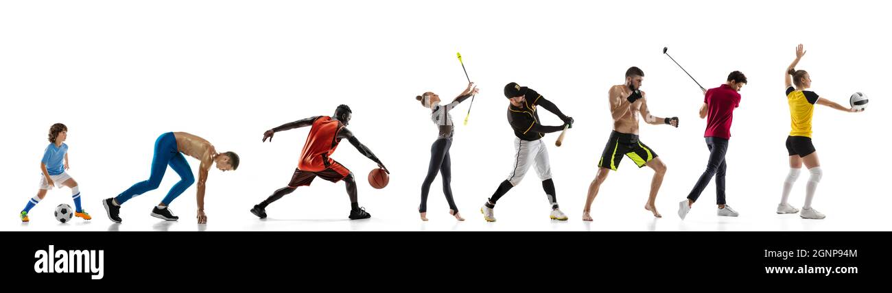 Kids sport training in Cut Out Stock Images & Pictures - Alamy