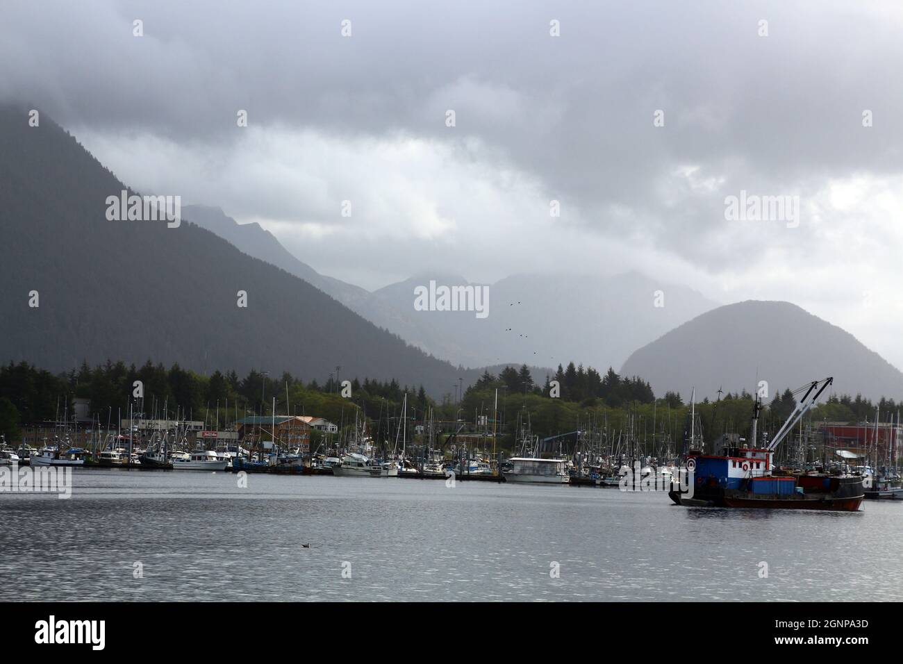 Alaska sitka boats harbor hi-res stock photography and images - Alamy