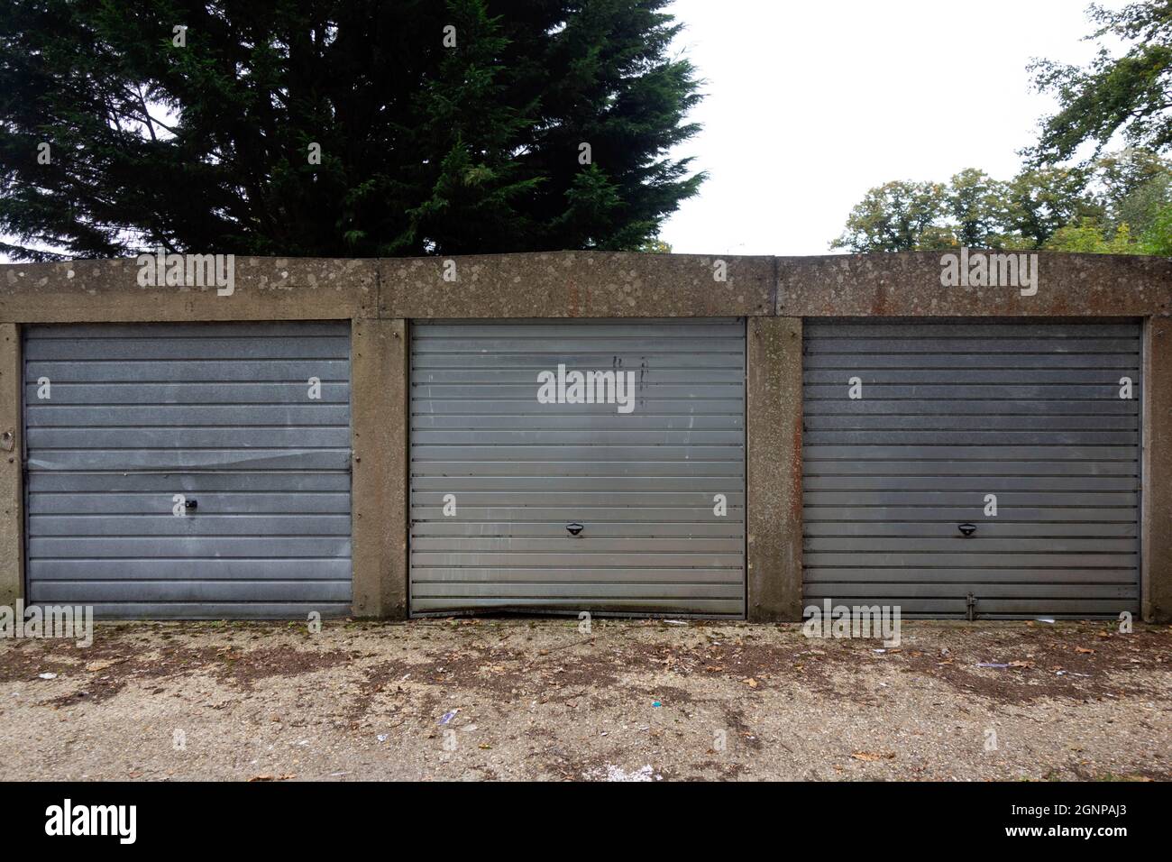 Old council garage hi-res stock photography and images - Alamy