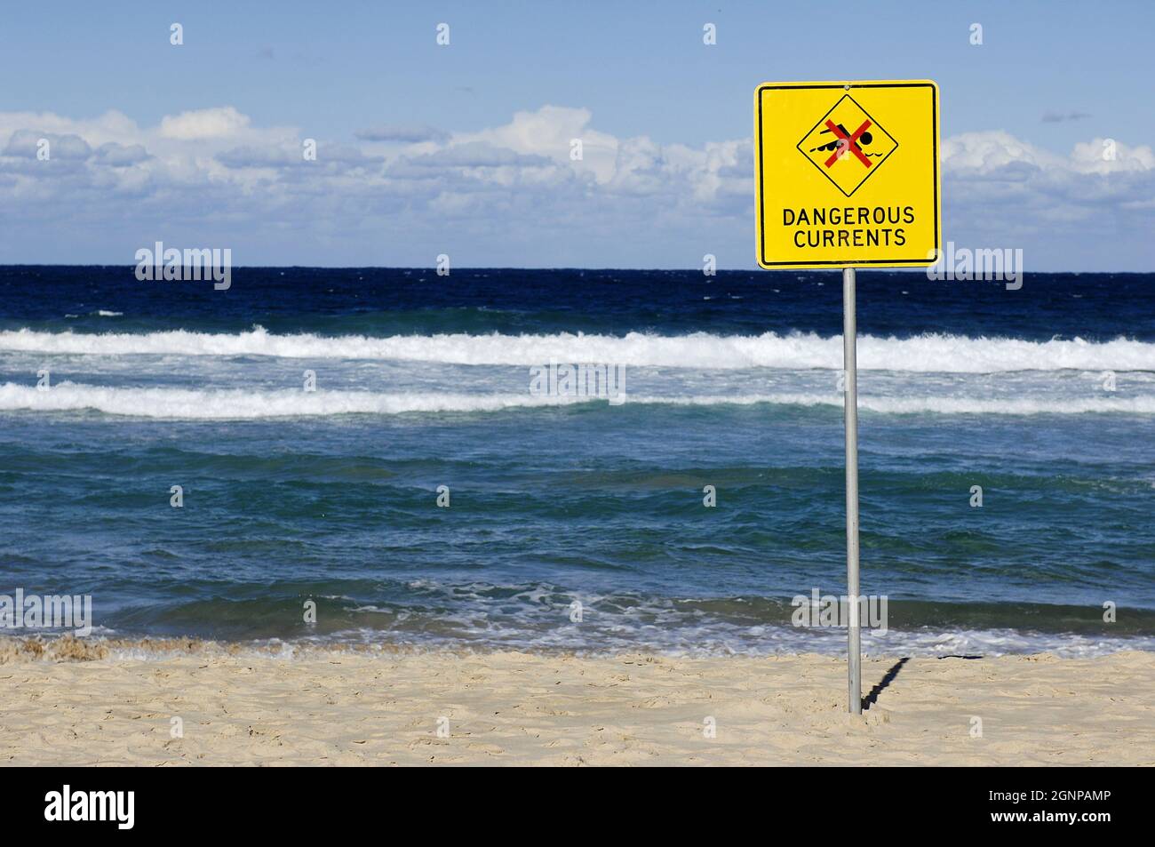 Bondi Beach, warning sign, Australia Stock Photo - Alamy
