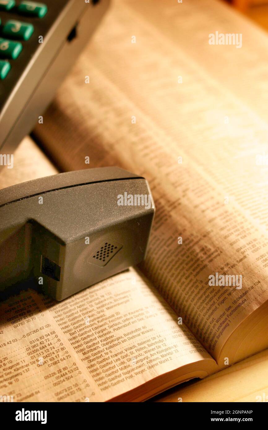 Phone directory hi-res stock photography and images - Alamy