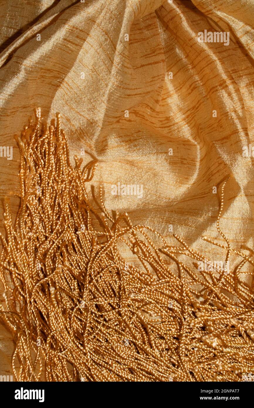 A Golden Copper Fabric Shiny Background Stock Photo - Alamy