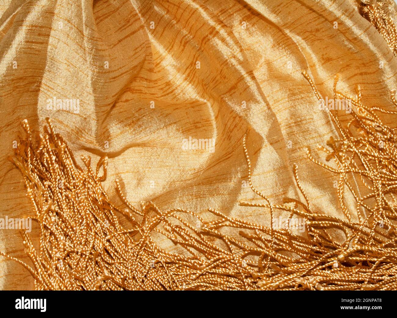 A Golden Copper Fabric Shiny Background Stock Photo - Alamy
