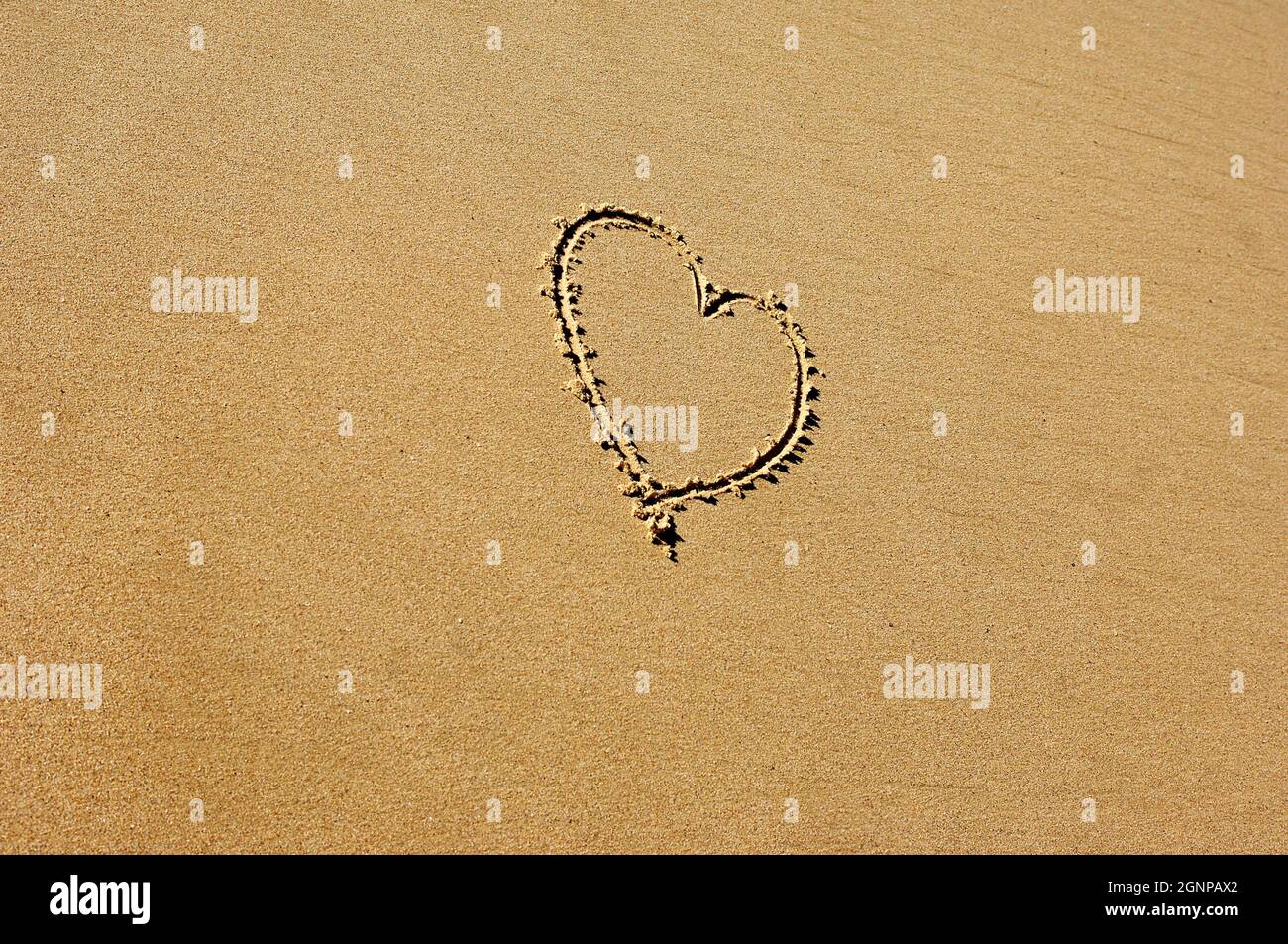 Heart in the sand, Australia, Adeline Stock Photo - Alamy