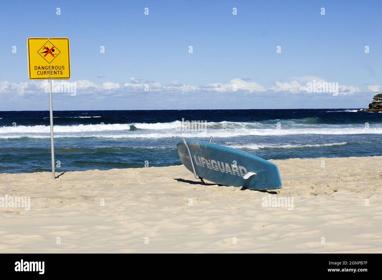 Australian beach warning sign hi-res stock photography and images - Alamy