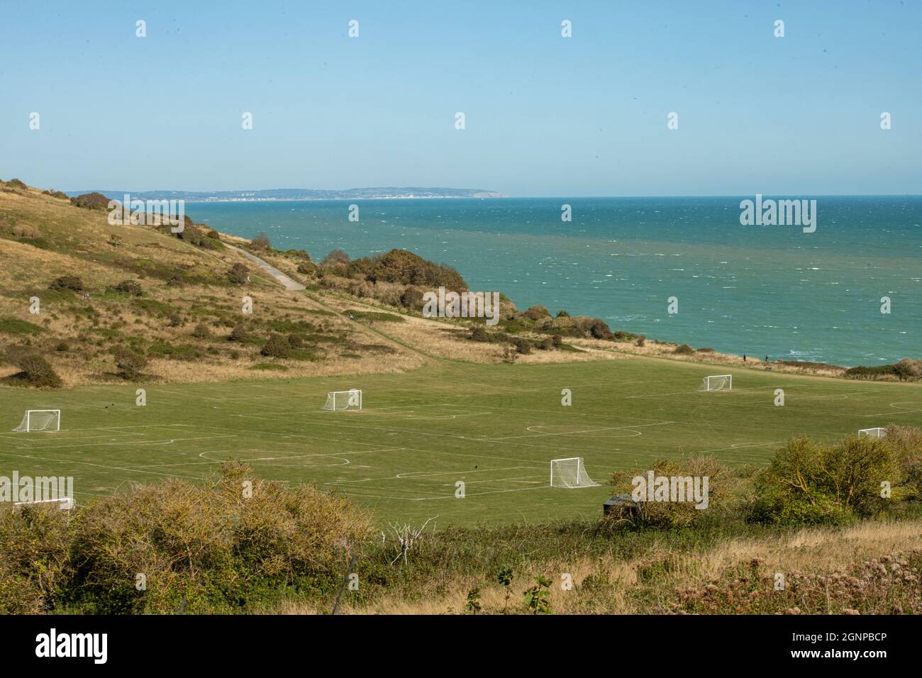 Football pitches cliff hi-res stock photography and images - Alamy
