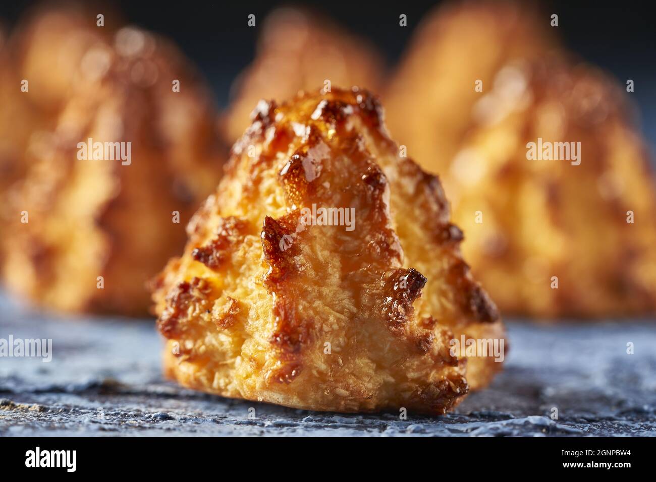 Traditional latin coconut pastry on a baking sheet Stock Photo - Alamy
