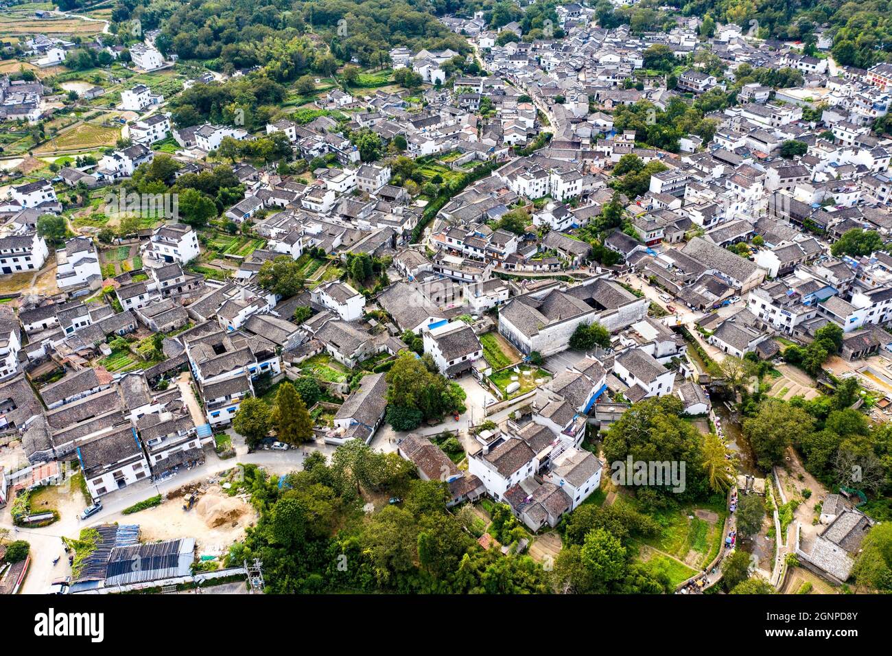 XUANCHENG, CHINA - SEPTEMBER 25, 2021 - Aerial photo taken on Sept. 25 ...
