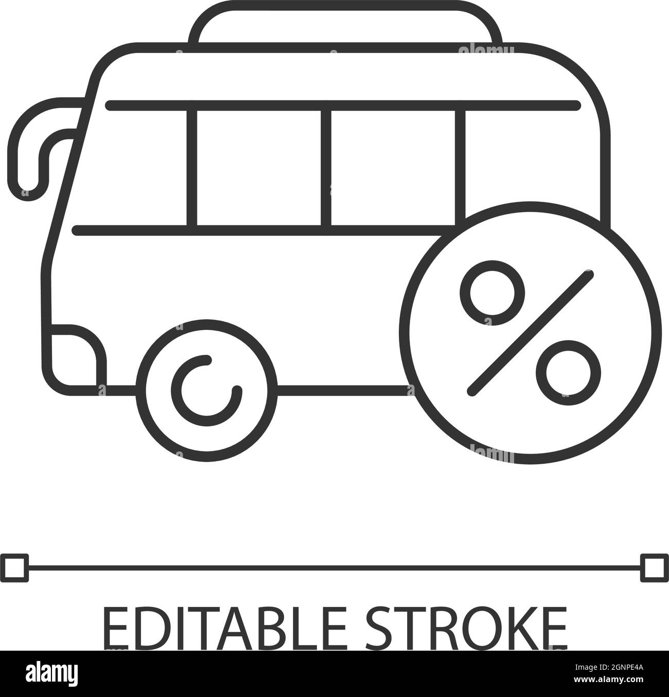 Commuting assistance linear icon Stock Vector Image & Art - Alamy