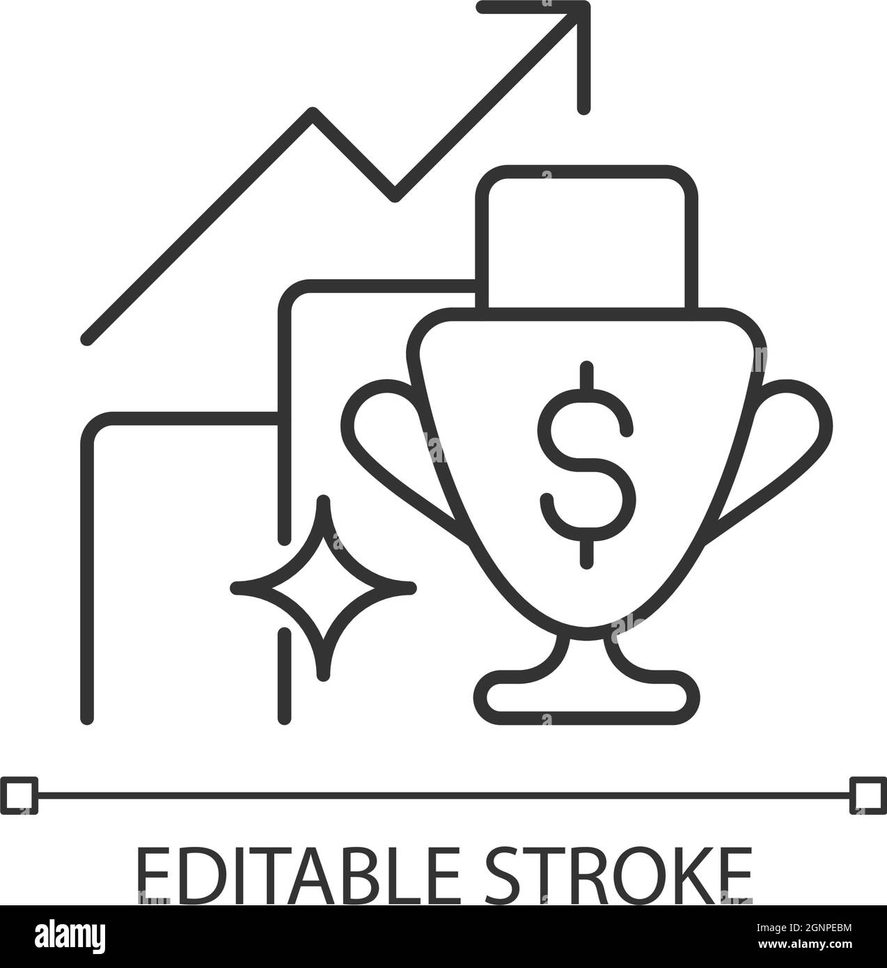 Performance bonus linear icon Stock Vector Image & Art - Alamy