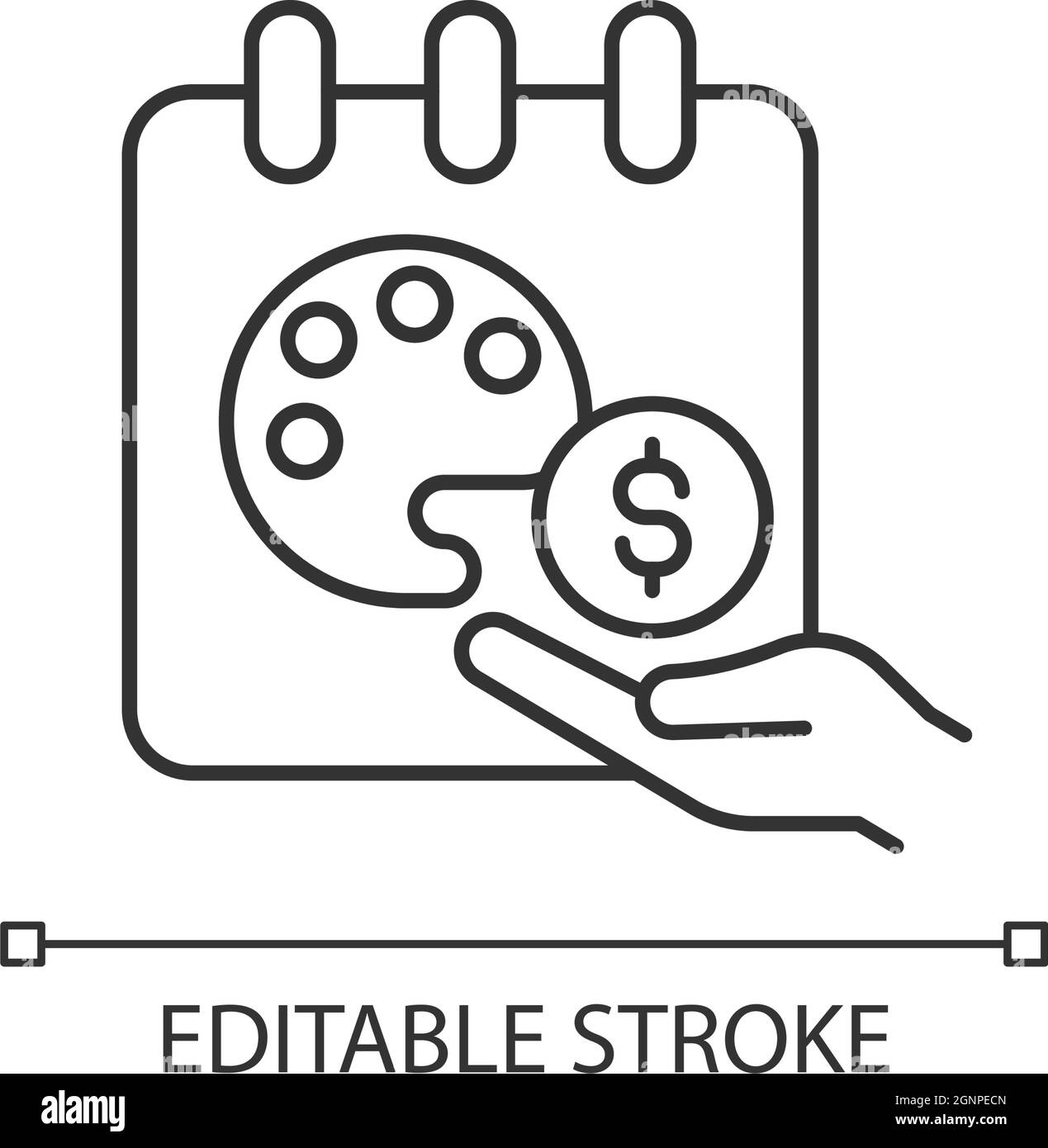 Paid sabbatical leave linear icon Stock Vector Image & Art - Alamy