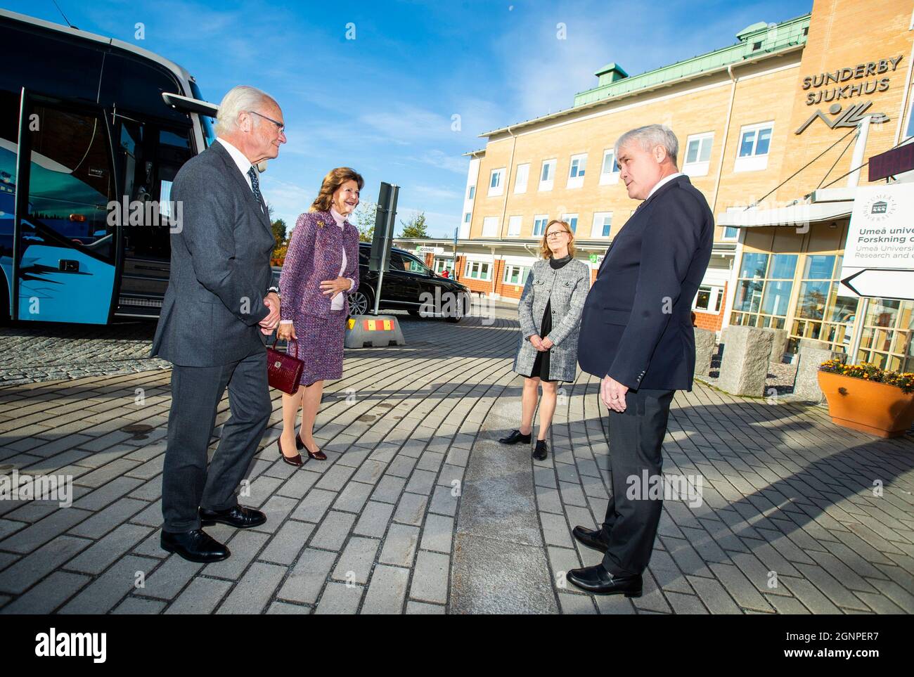 Queen Silvia during a visit to Sunderby hospital in Lulea, Sweden, Sept ...