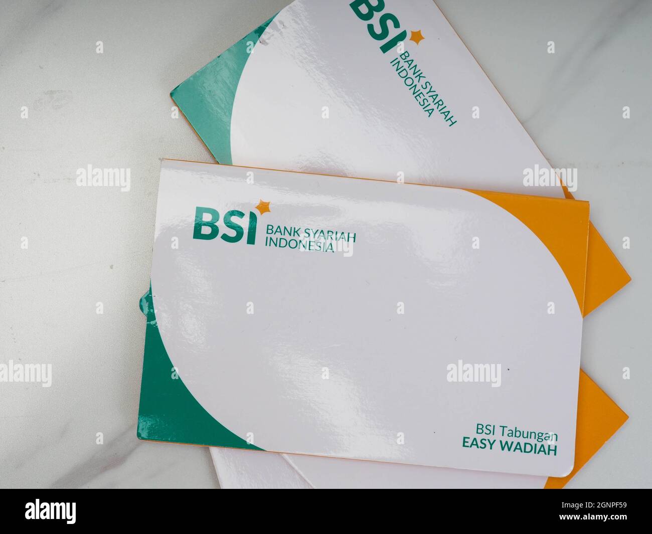 Jakarta, 26 September 2021. Pictures of Bank Syariah Indonesia or BSI ...