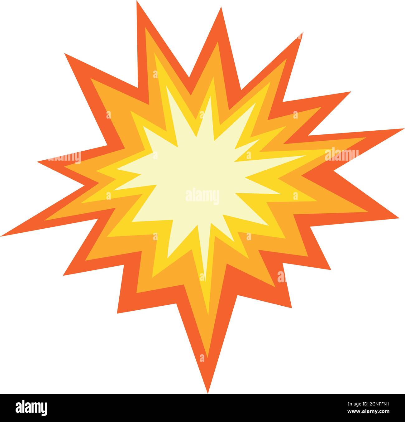 Vector illustration of explosive collision emoticon Stock Vector Image ...