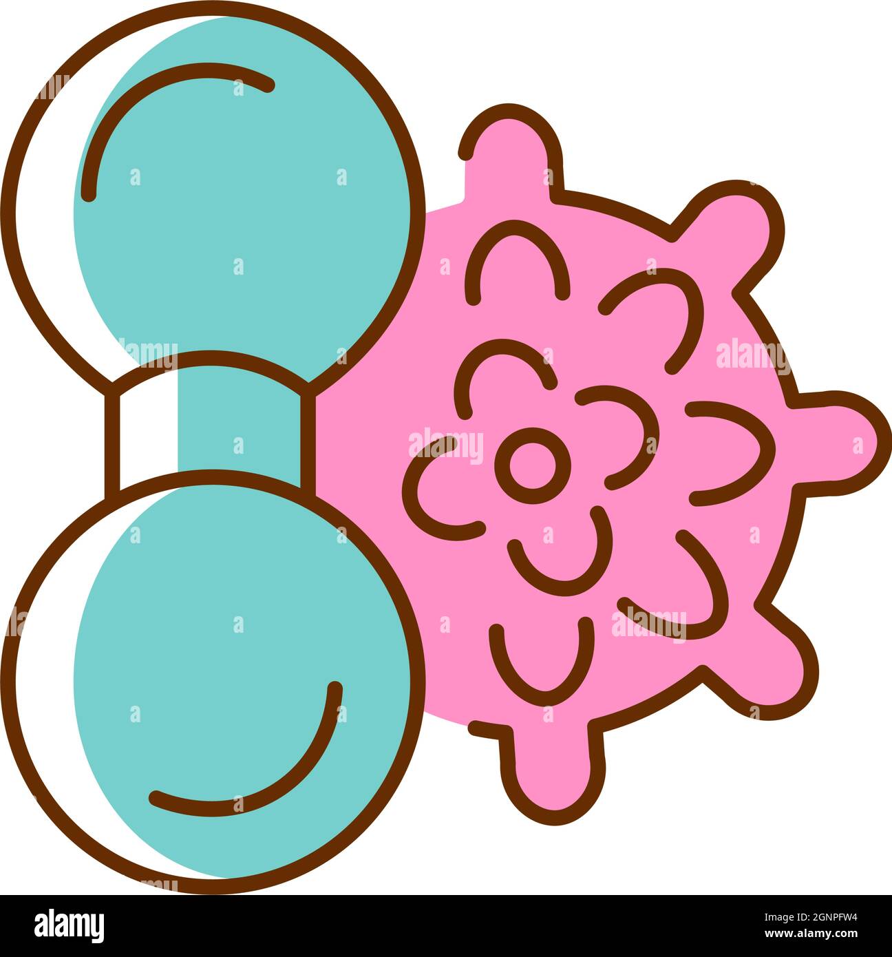 Massage ball icon vector Stock Vector Images - Alamy