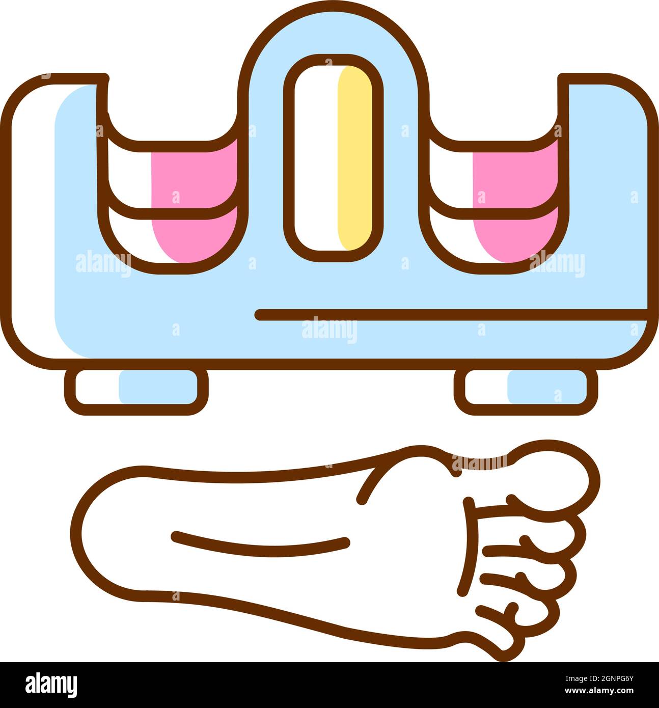 Foot massager RGB color icon Stock Vector Image & Art - Alamy