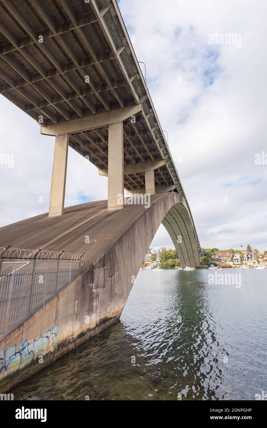 Gladesville Bridge is a heritage listed concrete arch road bridge ...