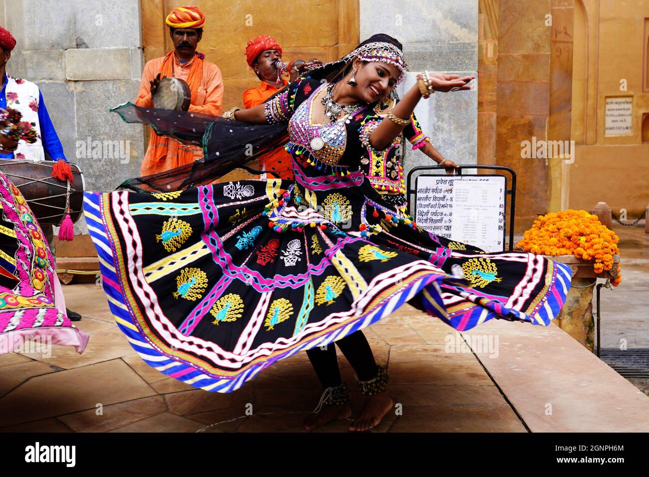 A Rajasthani Folk Artist Performs "Kalbeliya Dance" during the ...
