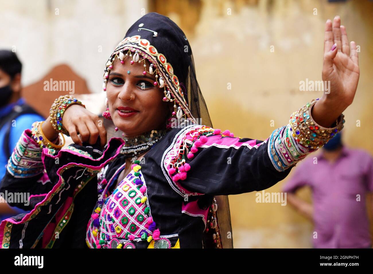A Rajasthani Folk Artist Performs "Kalbeliya Dance" during the ...