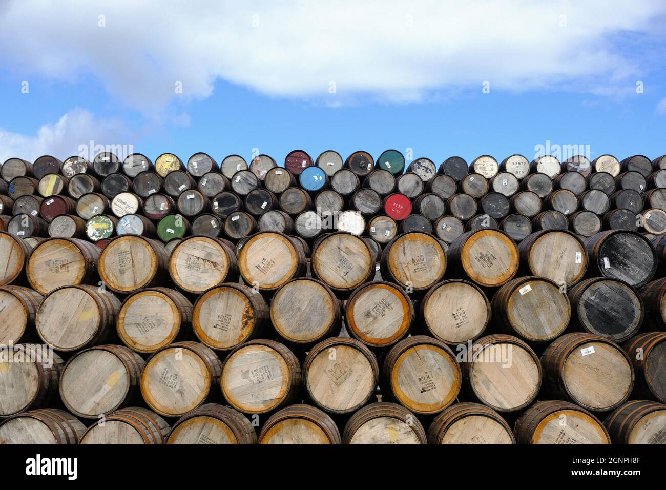 A show of barrels Stock Photo - Alamy