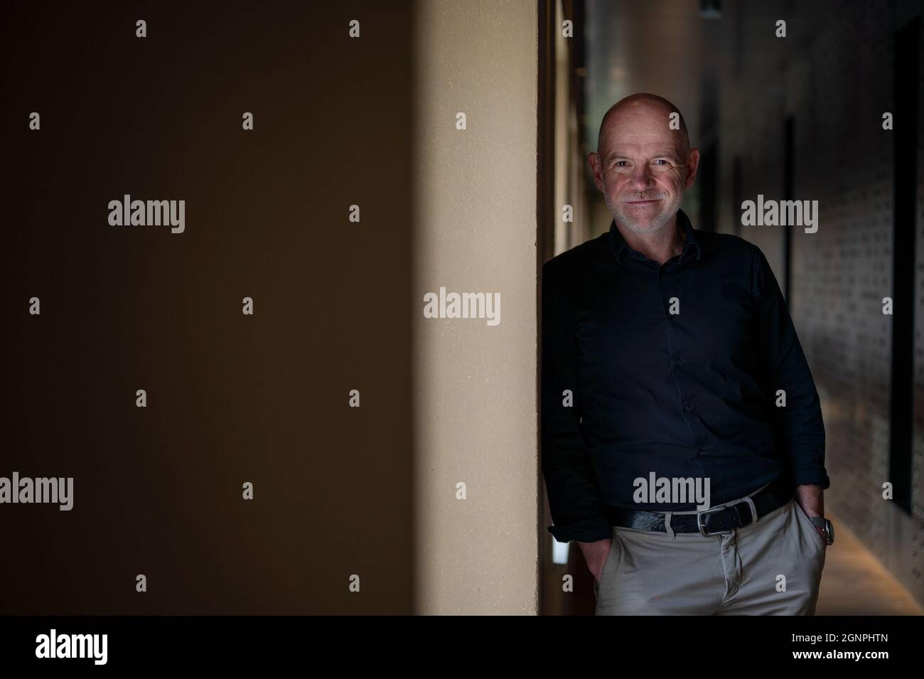 PRODUCTION - 24 September 2021, Berlin: Dietmar Wunder, voice actor ...