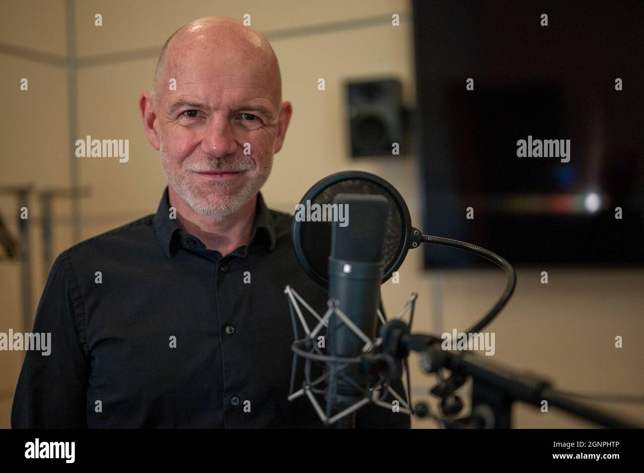 PRODUCTION - 24 September 2021, Berlin: Dietmar Wunder, voice actor ...