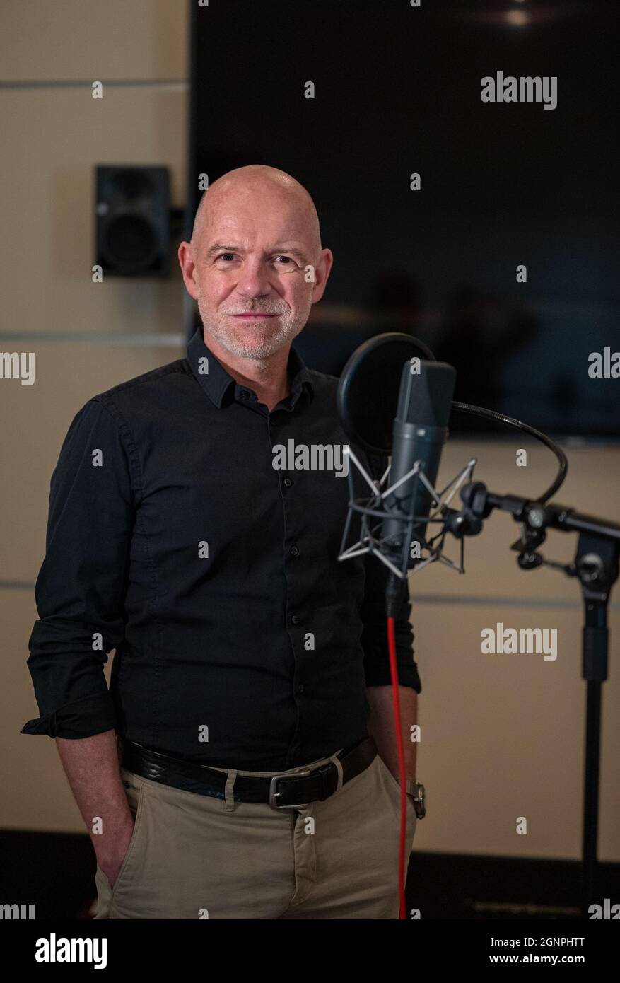 PRODUCTION - 24 September 2021, Berlin: Dietmar Wunder, voice actor ...
