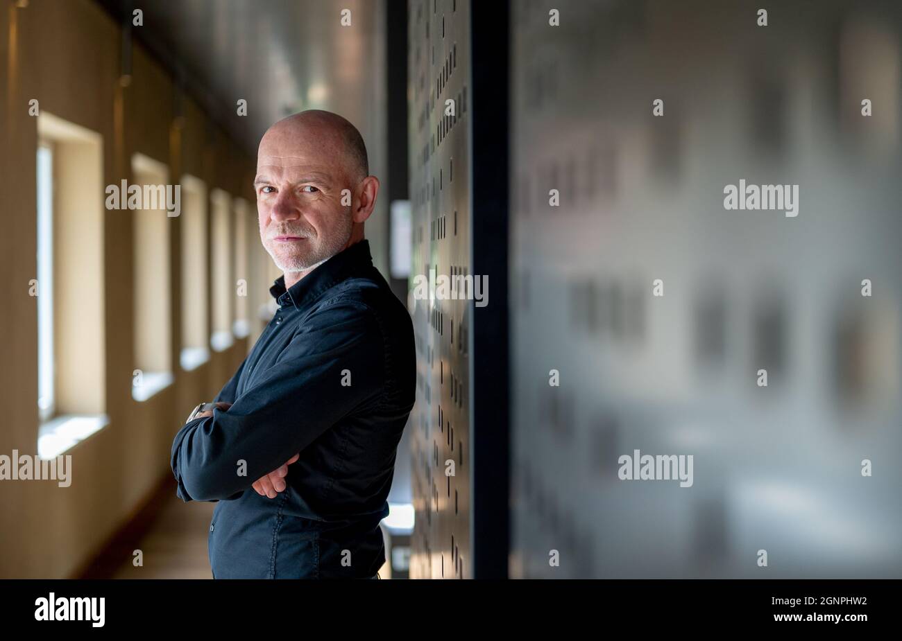 PRODUCTION - 24 September 2021, Berlin: Dietmar Wunder, voice actor ...