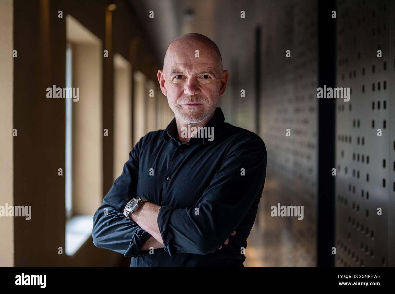 PRODUCTION - 24 September 2021, Berlin: Dietmar Wunder, voice actor ...