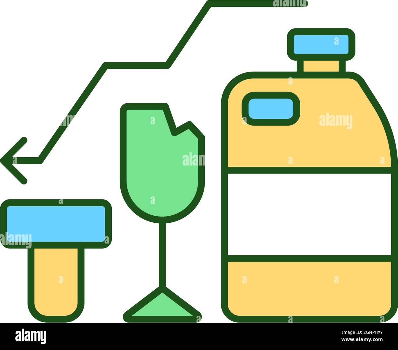 Different types waste icon Stock Vector Images - Alamy