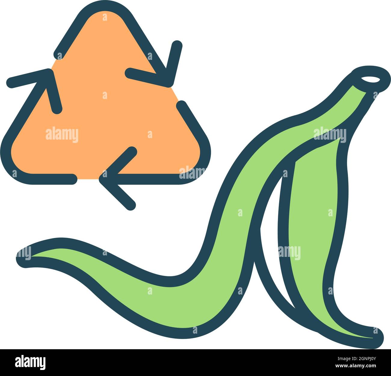 Biodegradable waste RGB color icon Stock Vector Image & Art - Alamy