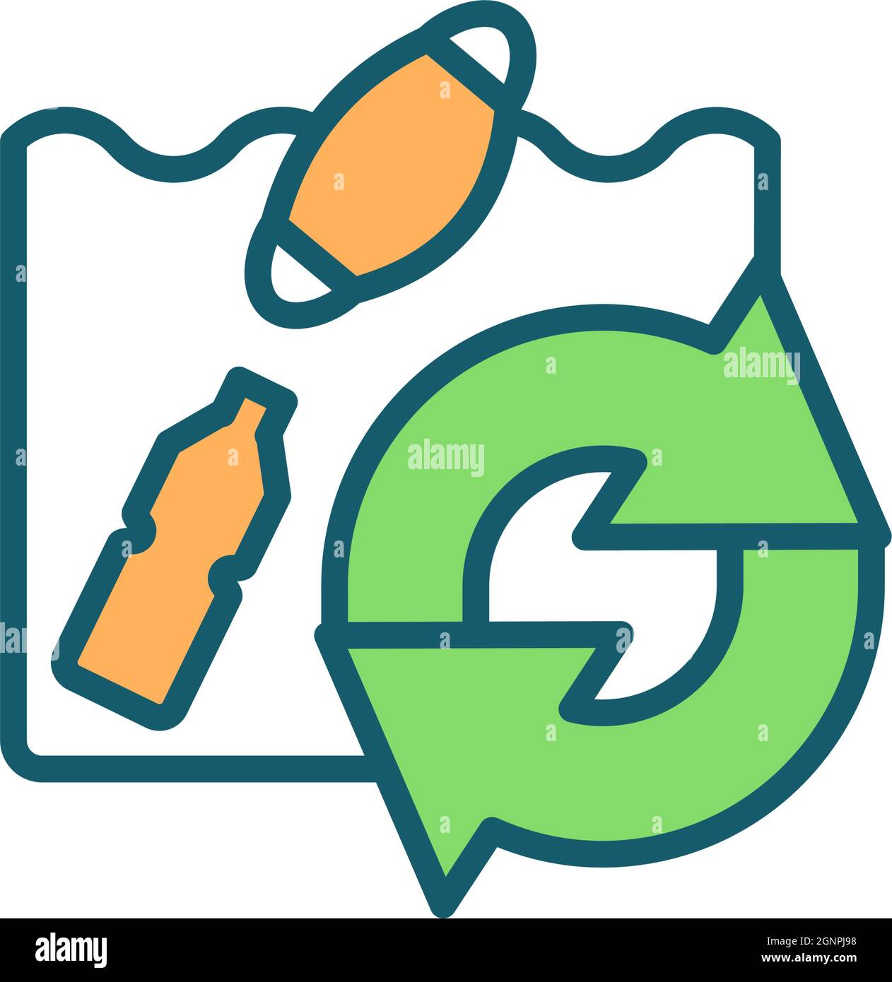 Pollution problem RGB color icon Stock Vector Image & Art - Alamy