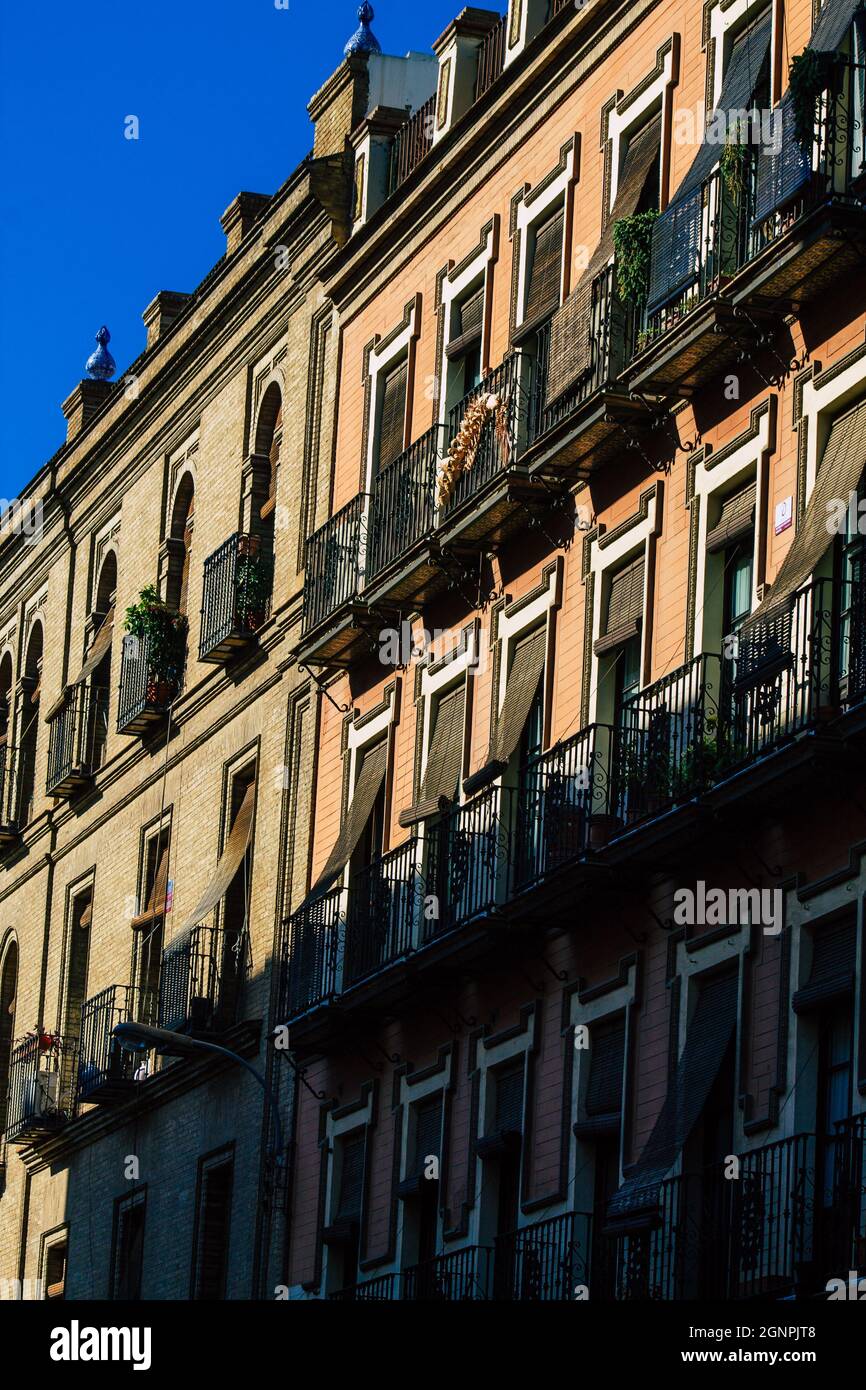 Seville Spain September 22, 2021 Building located in the city of ...