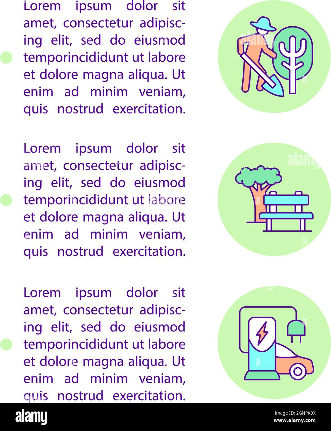 Reducing air pollution concept line icons with text Stock Vector Image ...
