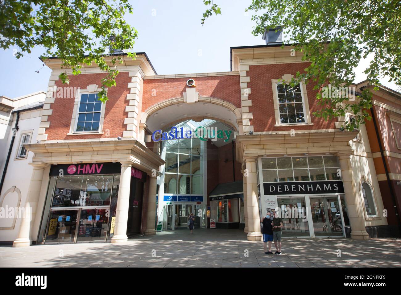 The Castle Quay Shopping Centre with Debenhams and HMV in Banbury ...