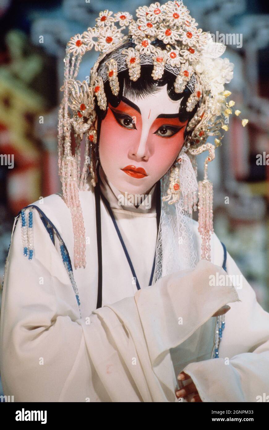 Chinese culture. Woman Chinese Opera Performer. Singapore Stock Photo ...