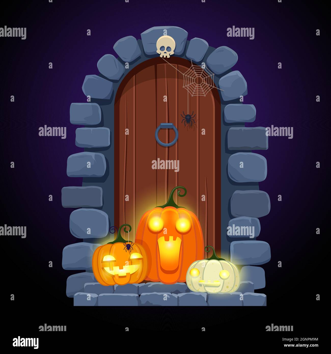 Front door porch stone Stock Vector Images - Alamy